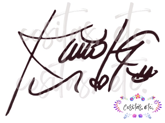 Karol G Signature Autograph PNG SVG PDF Use for Shirt Designs - Etsy