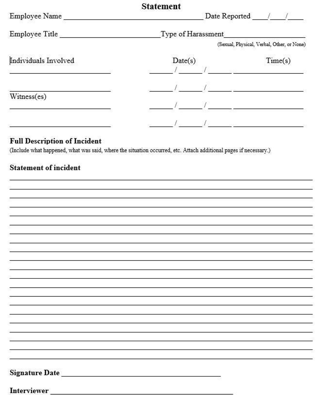 Employee Witness Statement - Etsy