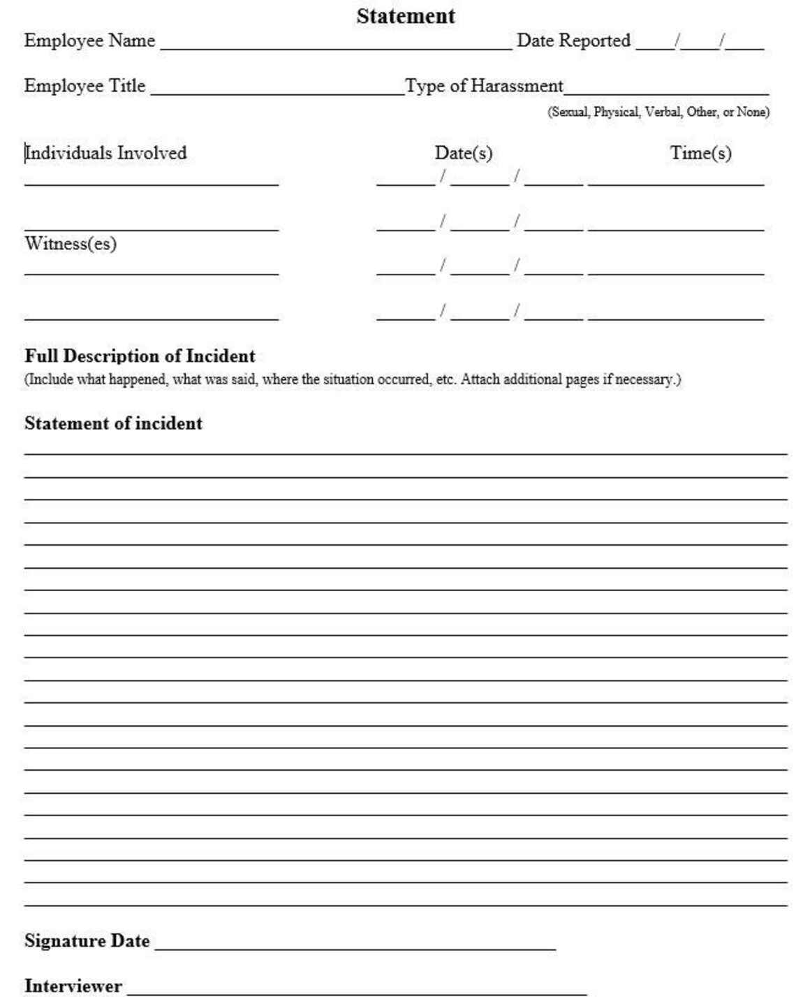 Employee Witness Statement - Etsy