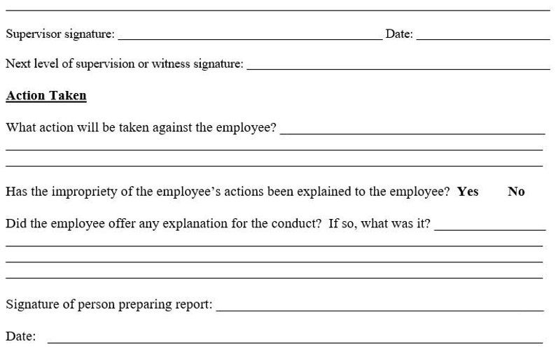 Employee Disciplinary Notice - Etsy