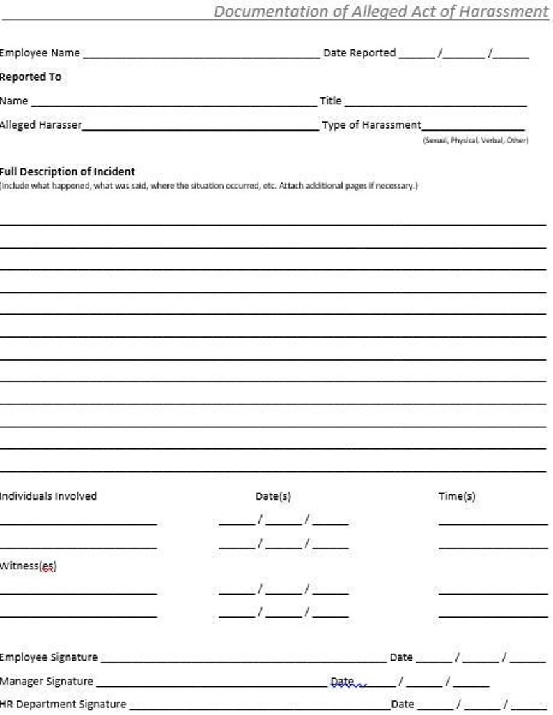 Documentation of Alleged Harassment - Etsy