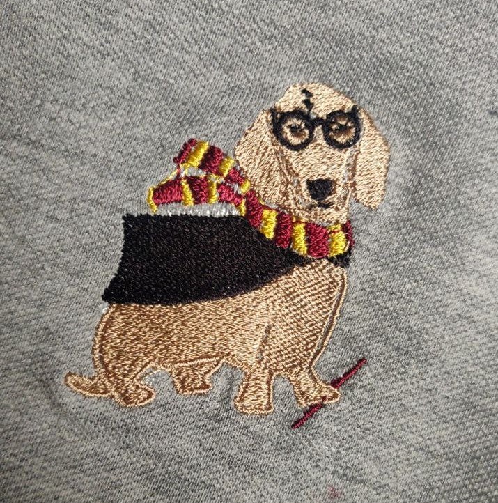El Perro Mago.. El Diseño Del Bordado a Máquina. Dog Wizard. the Design ...