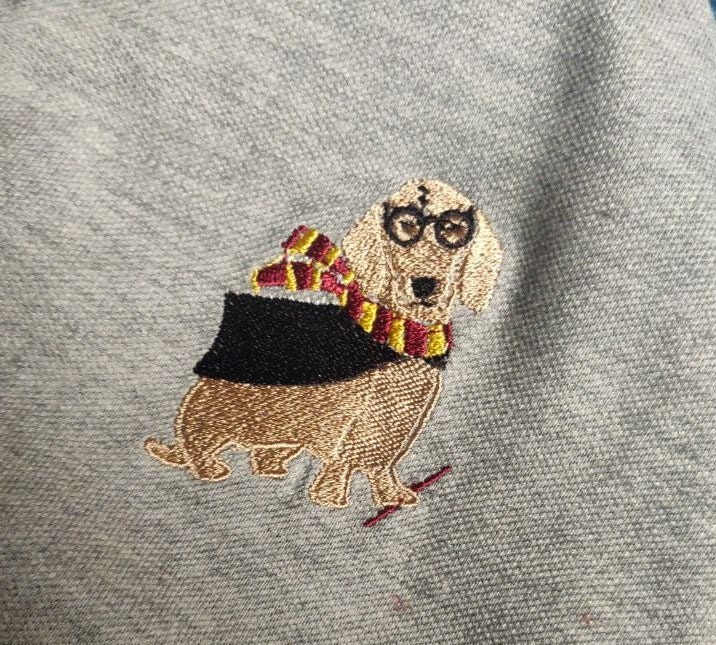 El Perro Mago.. El Diseño Del Bordado a Máquina. Dog Wizard. the Design ...