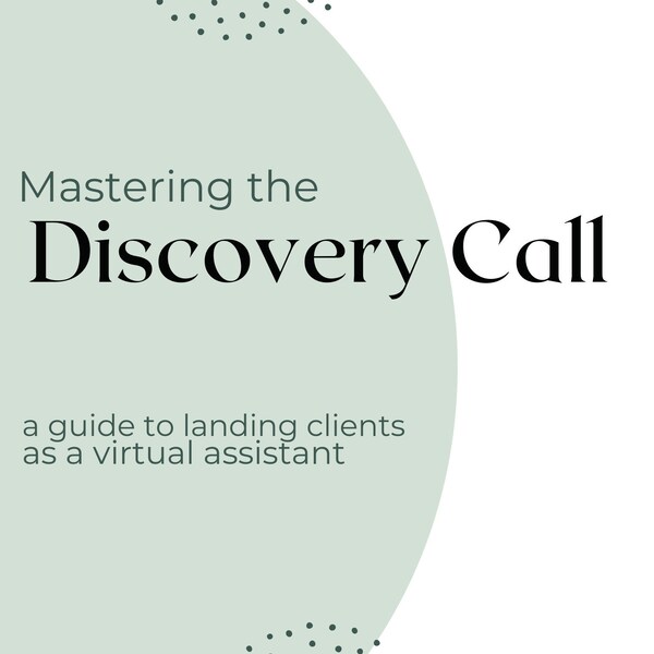 Discovery Call Template - Etsy