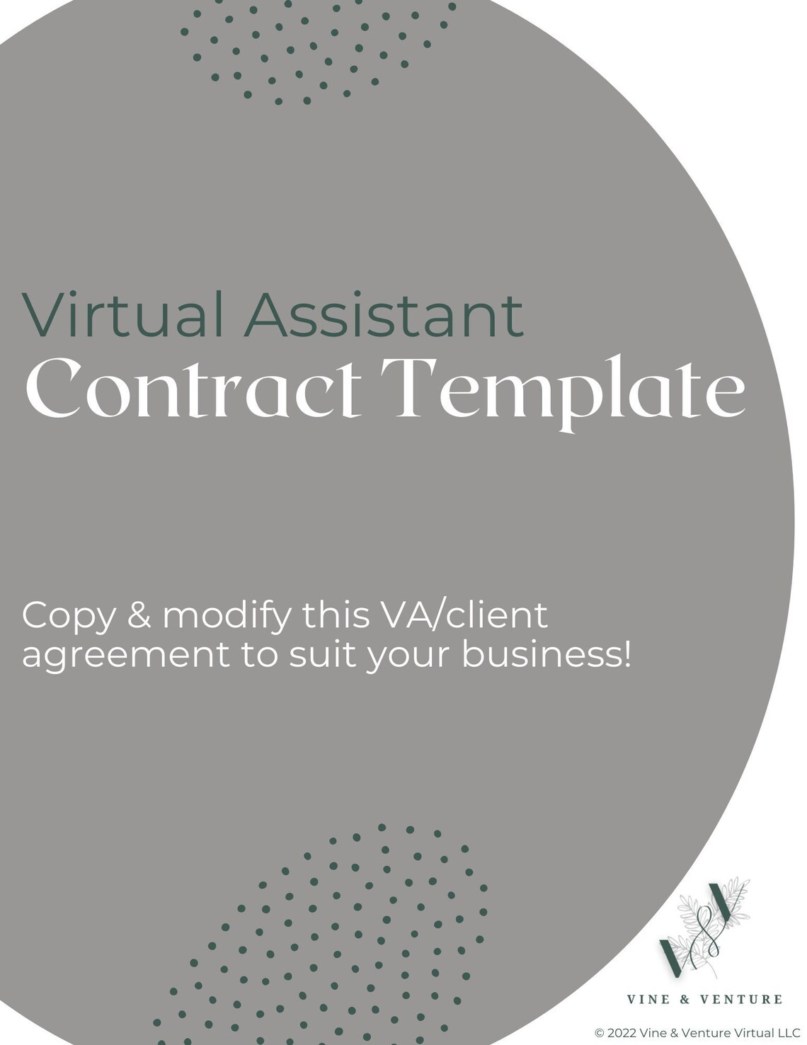 Virtual Assistant Client Agreement Contract Template - Etsy