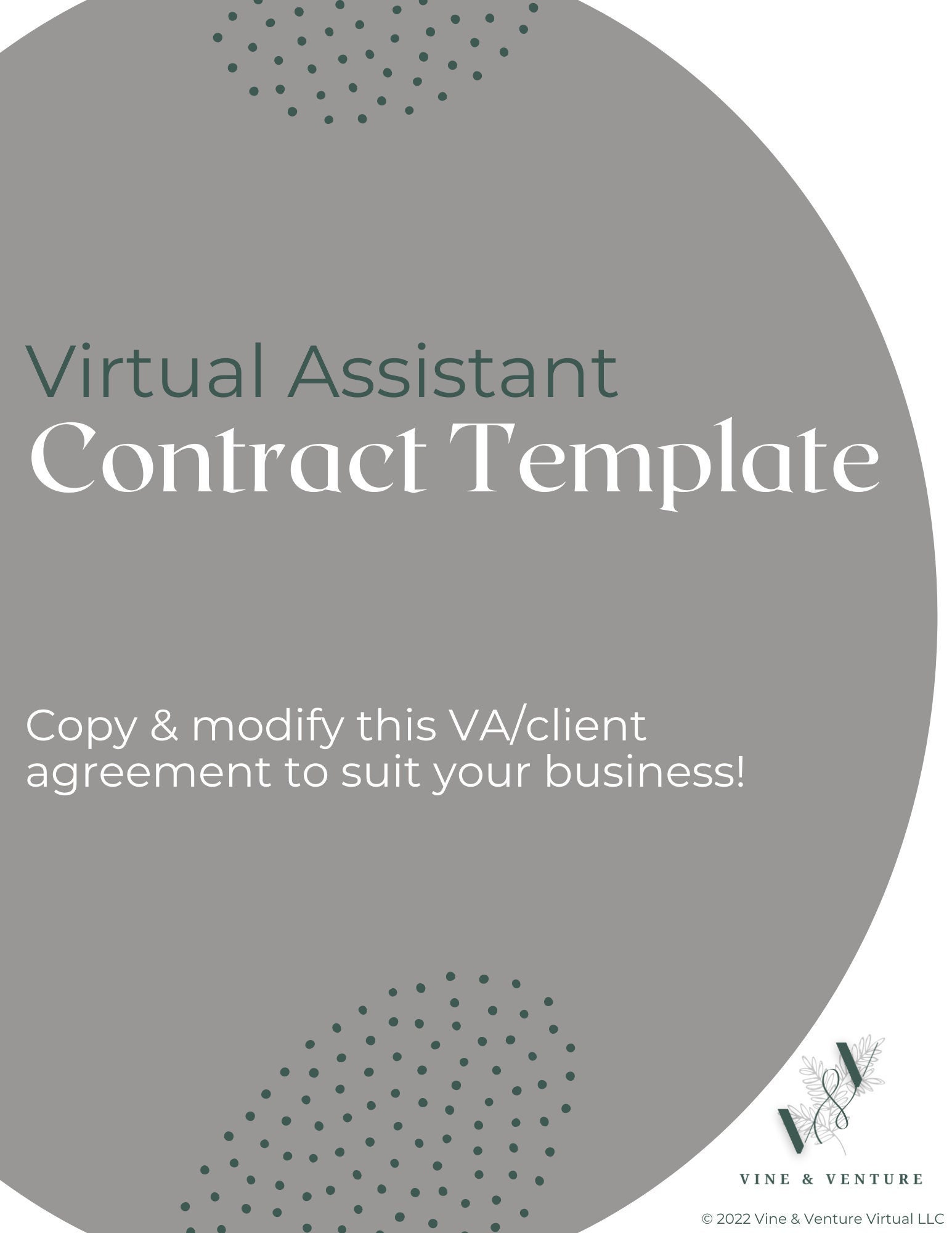 Virtual Assistant Client Agreement Contract Template - Etsy