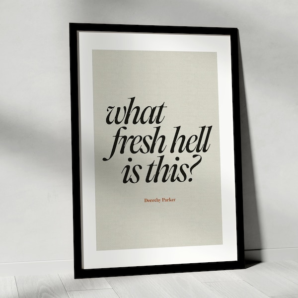 Dorothy Parker Quote - Etsy