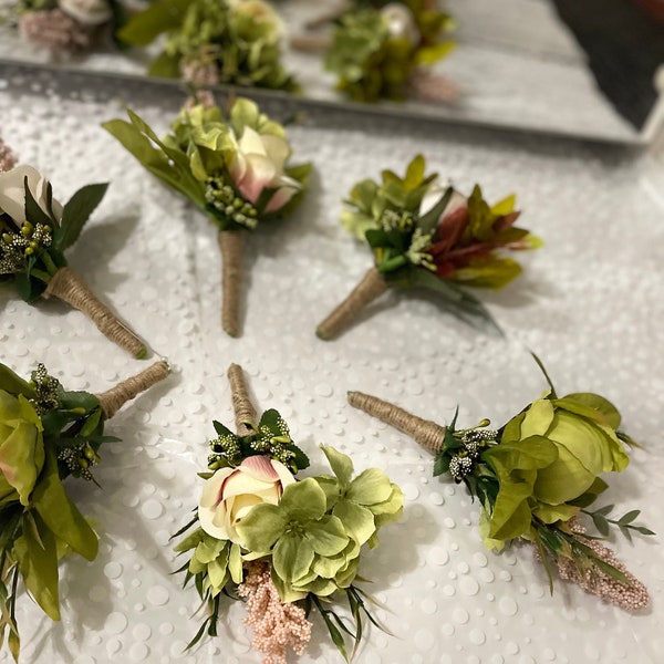 Rustic Buttonholes - Etsy UK