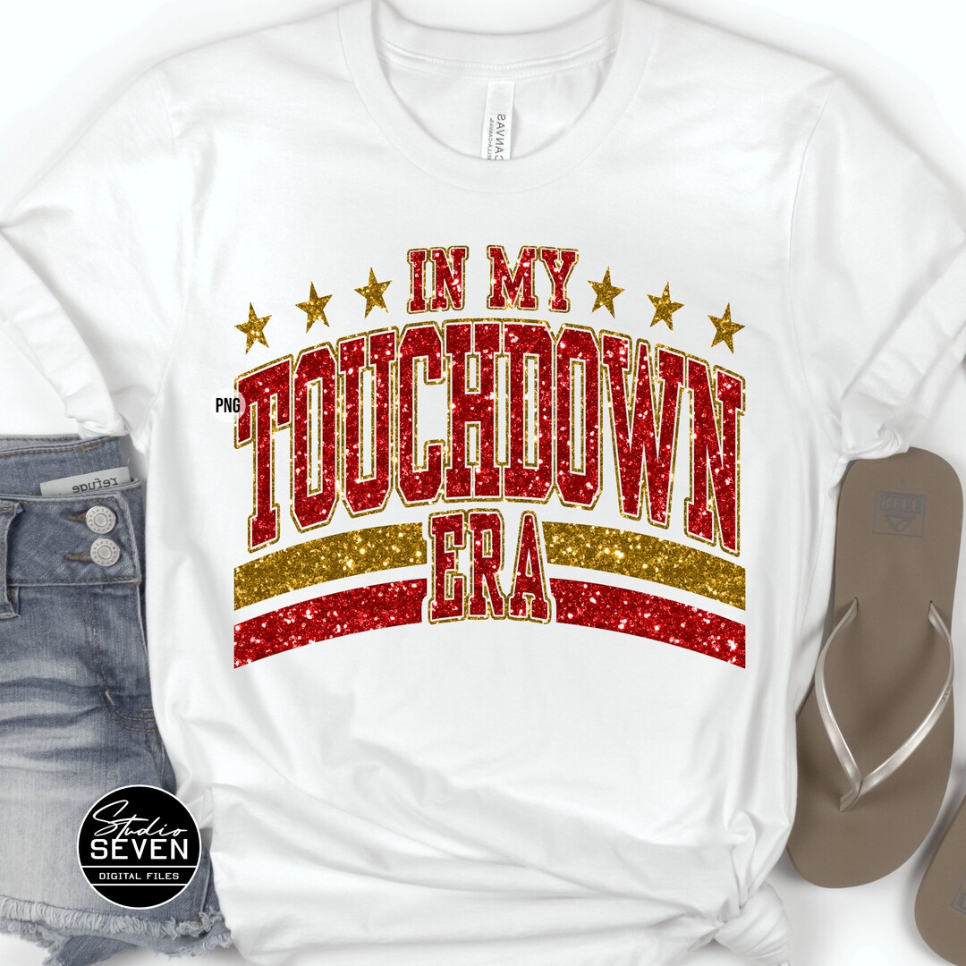 In My Touchdown Era Glitter Png, Glitter Png, Sublimation, Digital ...