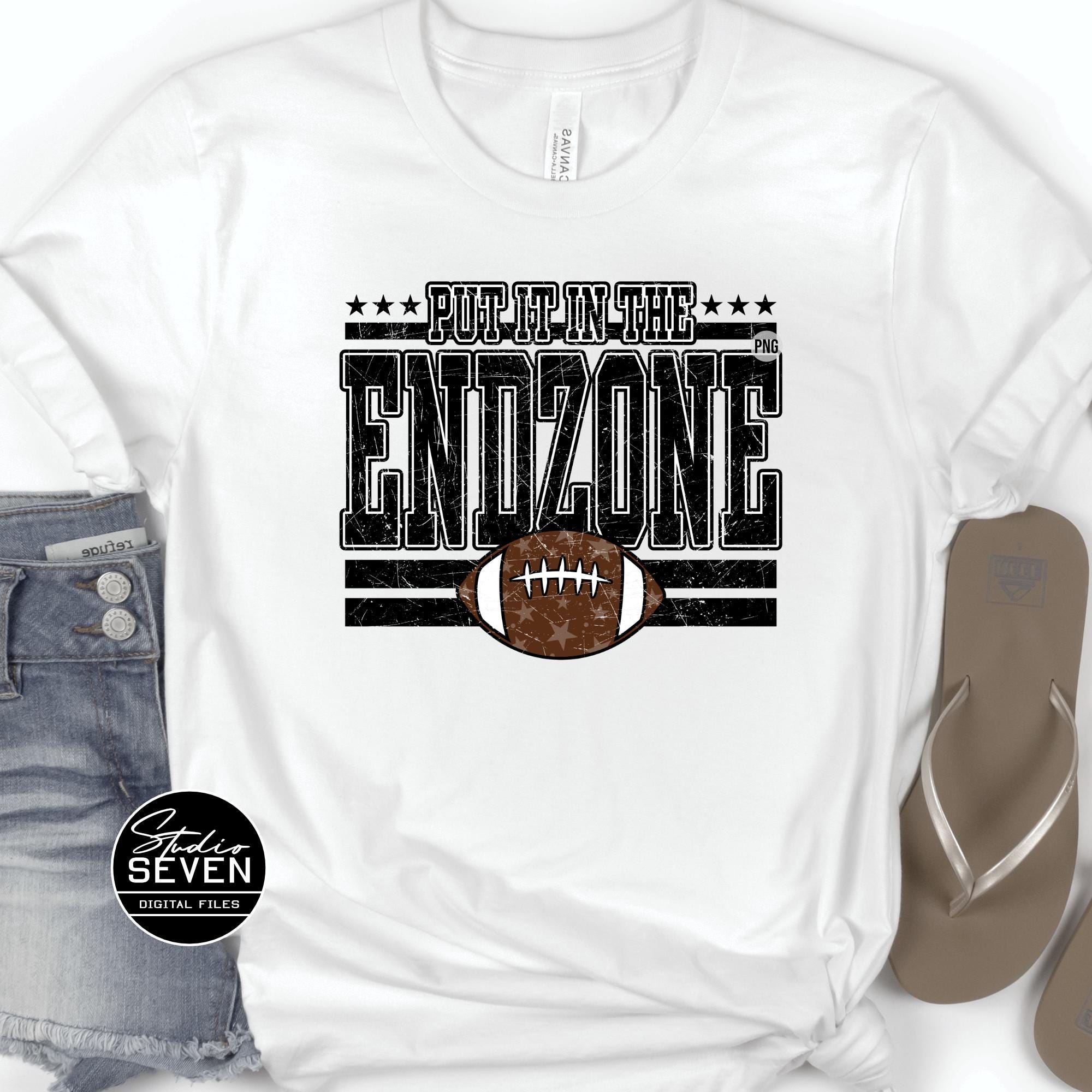 Put It in the End Zone Png, Retro, Varsity, Football, Football Png ...