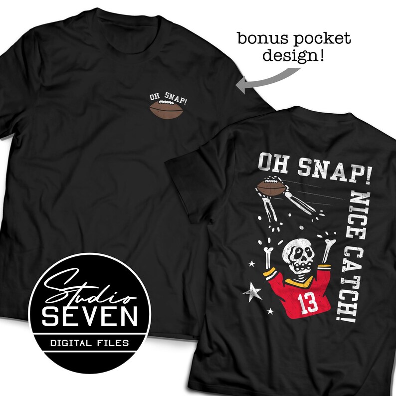 Oh Snap Nice Catch Png, Football Png, Skeleton Png, Bones, Game Day ...