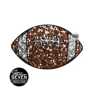 Football Png, Glitter Football, Sequin, Game Day Glitter Bling Football ...