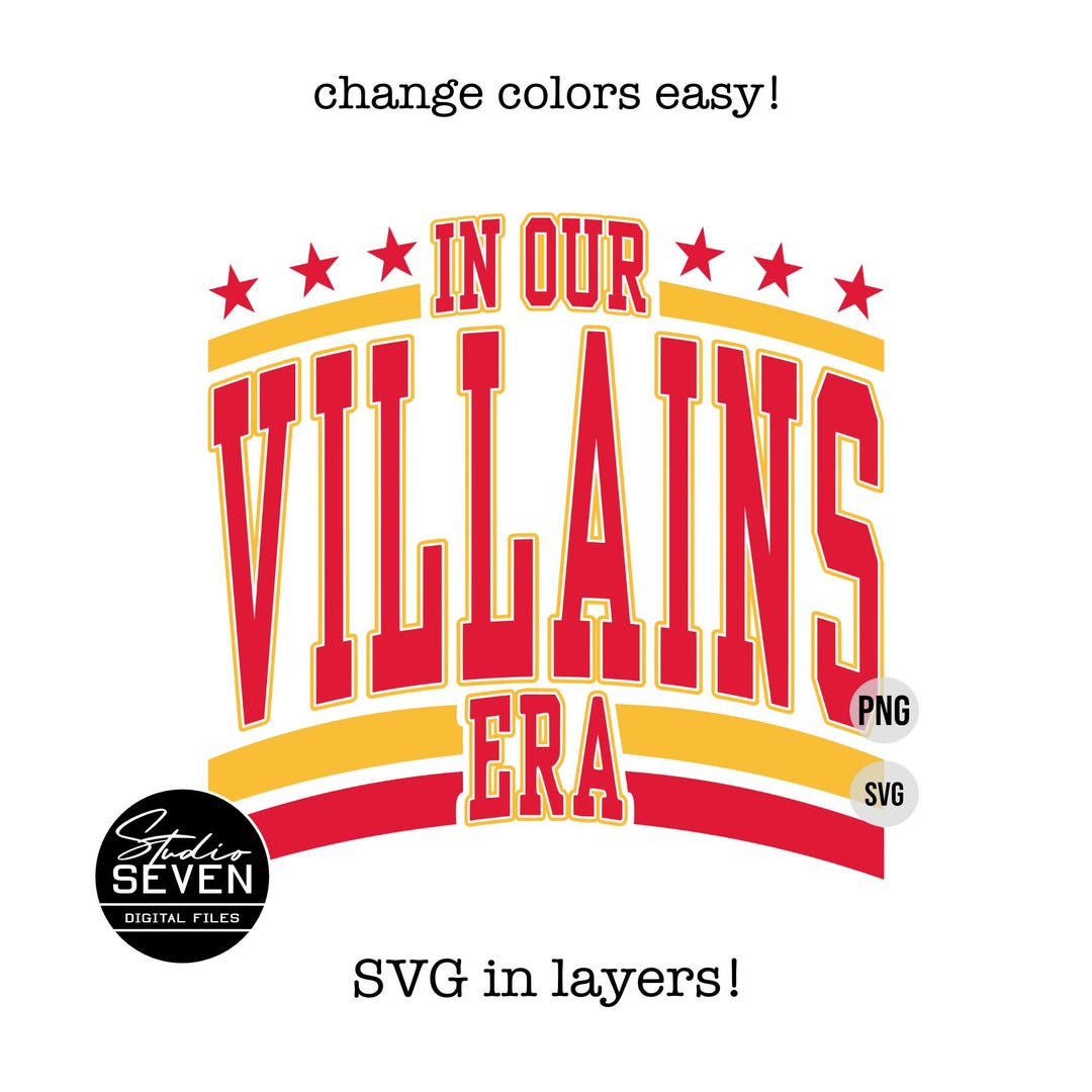 In Our Villains Era Svg, Png, Sublimation, Cute, Varsity, 3peat ...
