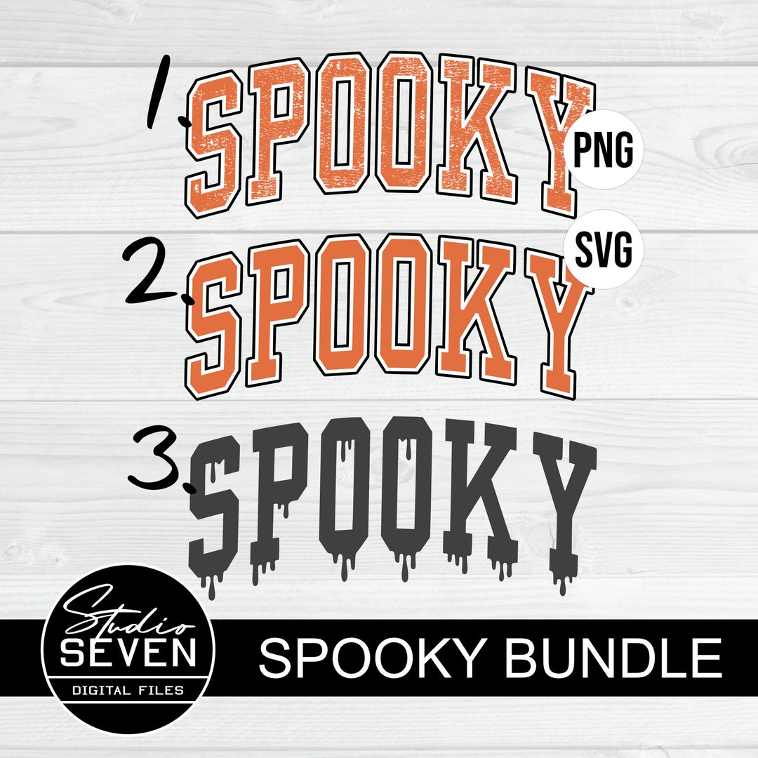 Spooky Svg, Png, Fall Vibes PNG, Fall PNG, Varsity Design, Retro Fall ...