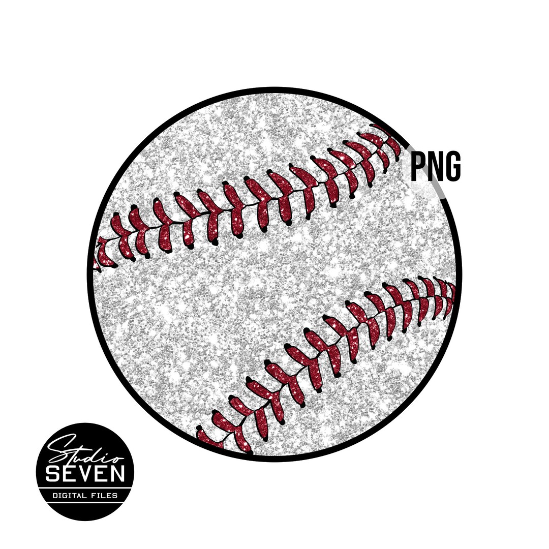 Glitter Baseball Png, Sublimation, Cute, Baseball Season, Baseball Mom ...