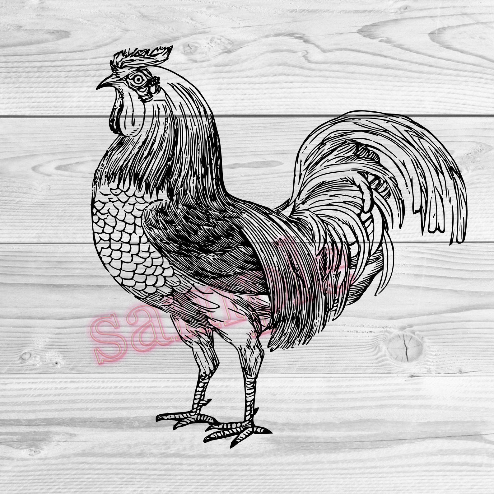 Hahn SVG Bauernhof Tiere PNG JPEG Huhn Bild - Etsy.de