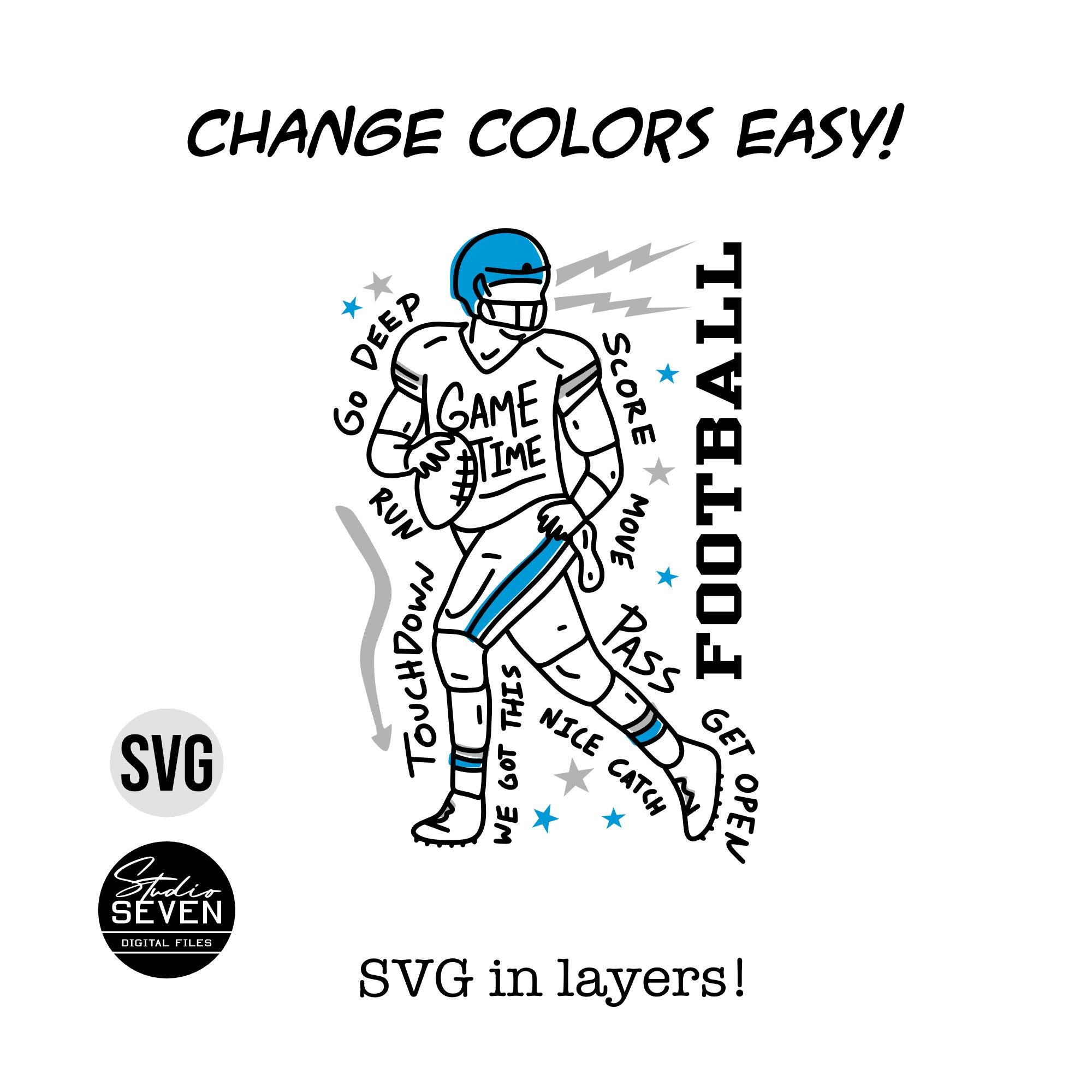 Game Time Svg, Png, Football Svg, Football Season, Football Team ...