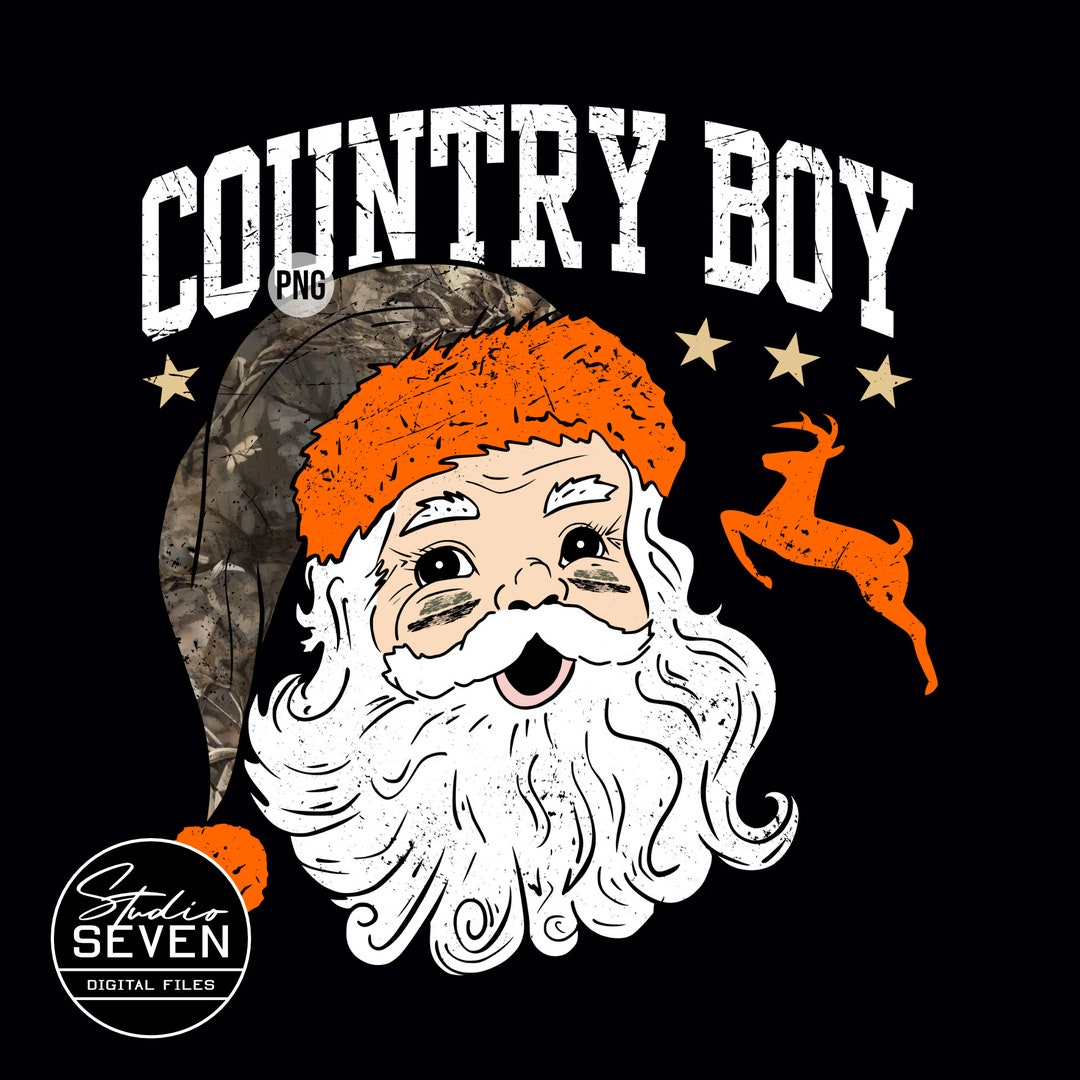 Country Boy Santa Png, Southern, Hunting, Christmas, Ho Ho Ho, Holiday ...