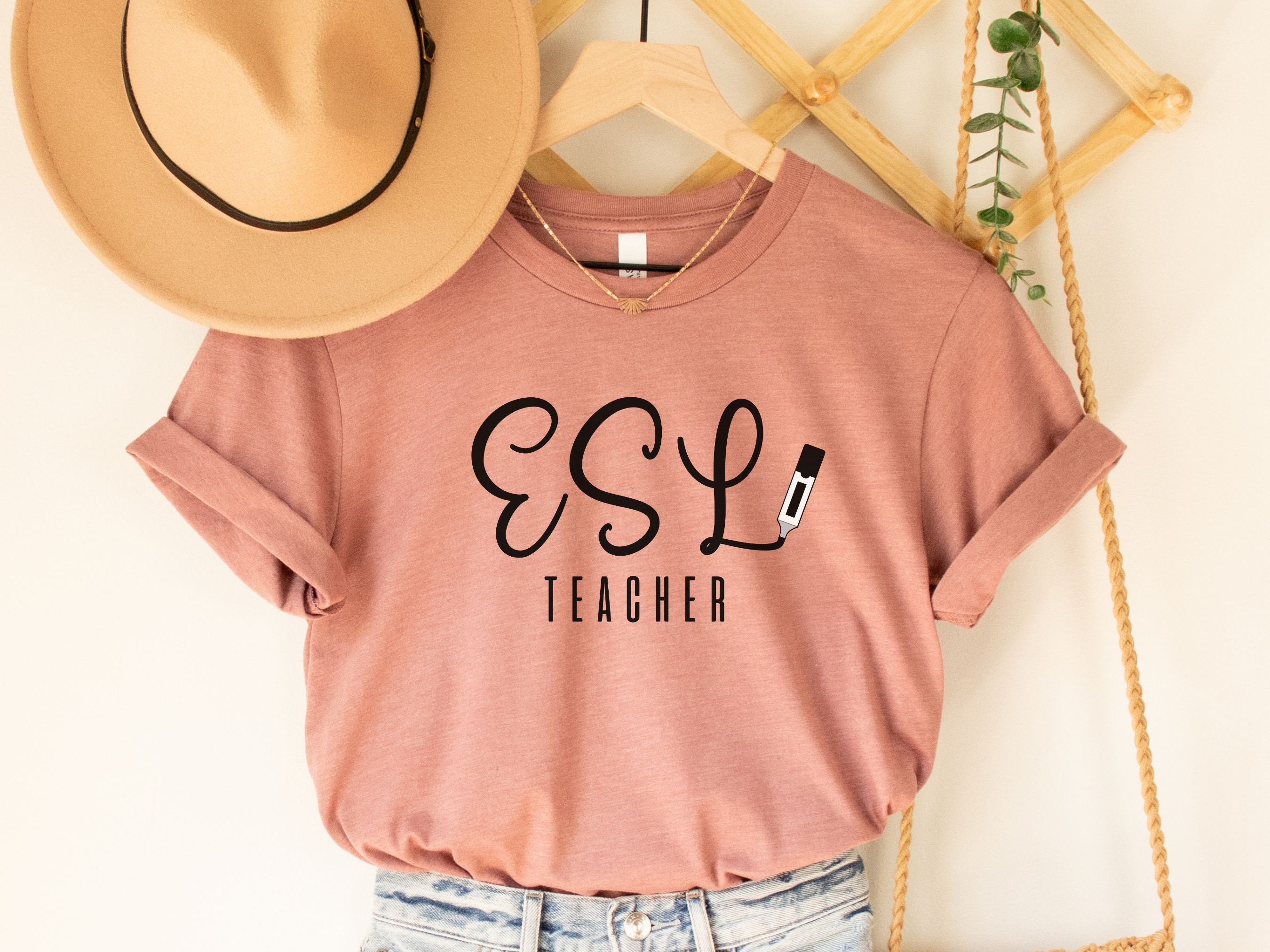 ESL Teacher Shirt ESL Teacher Teacher Crewneck ESL Teacher - Etsy