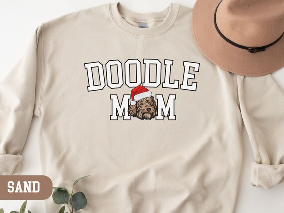 Christmas Doodle Sweatshirt Doodle Mom Xmas Doodle - Etsy