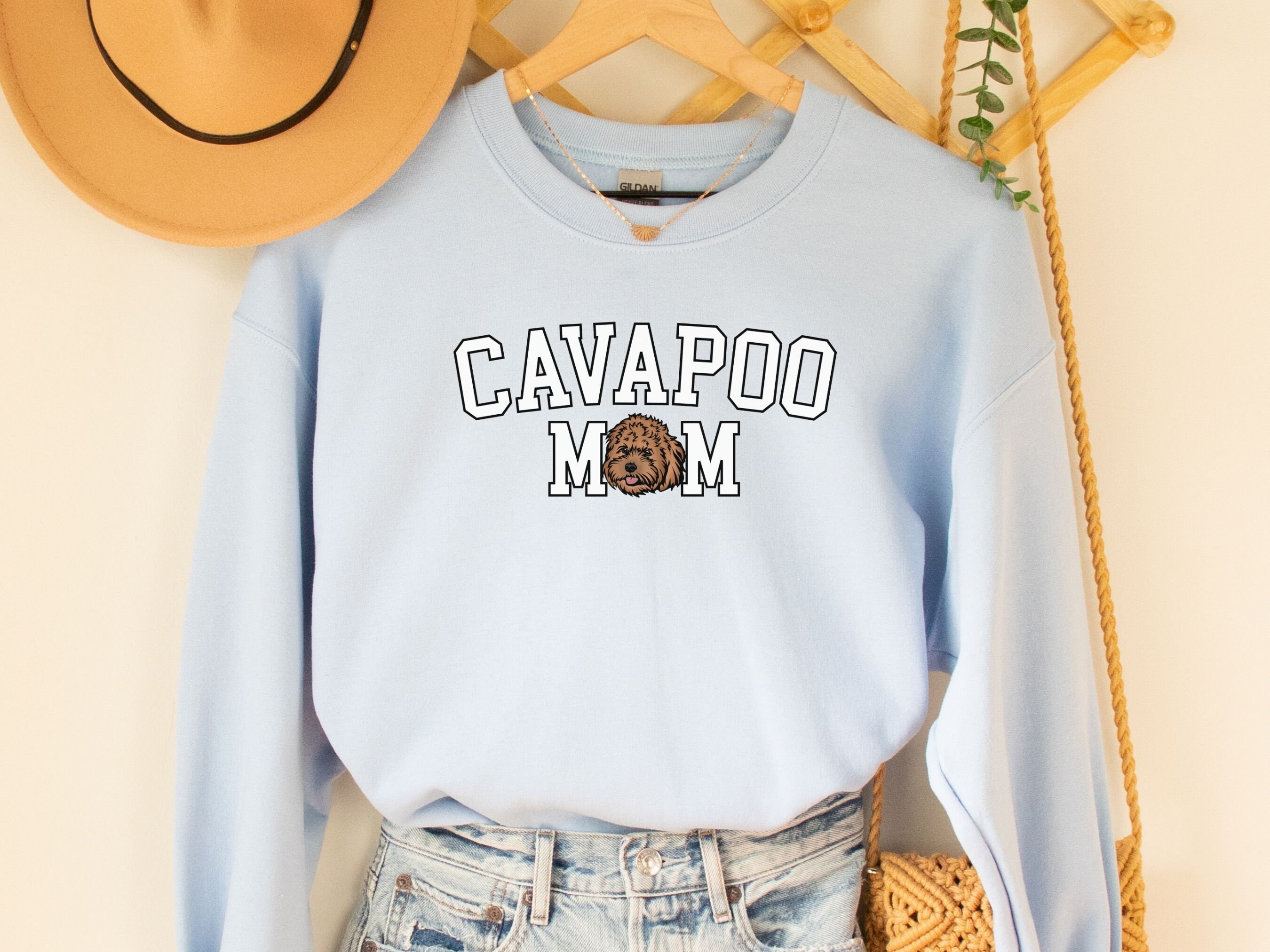 Cavapoo Mom Sweatshirt, Cavapoo Sweatshirt, Cavapoo Gifts, Cavapoo, Dog ...