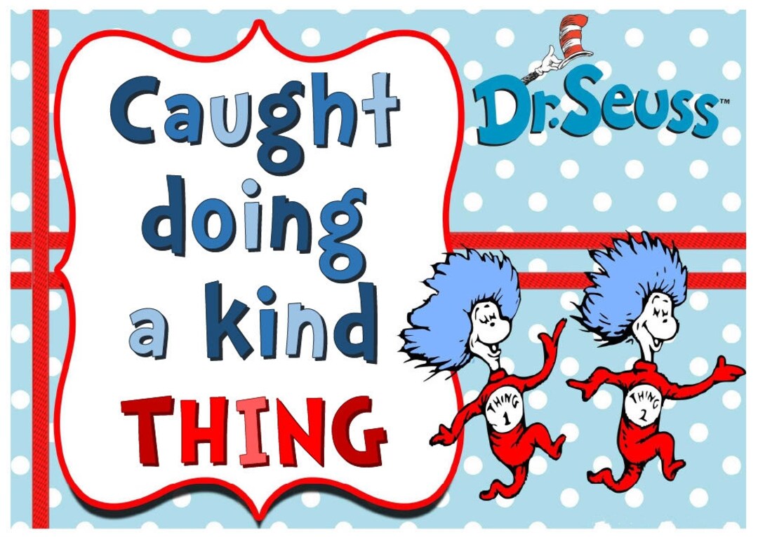 Dr Seuss Themed Kindness Poster - Etsy