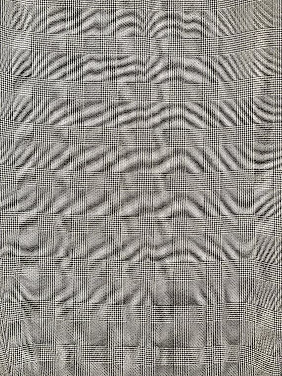 Emma James Beige & Black Micro-Plaid Poly Wide Leg Sl… - Gem