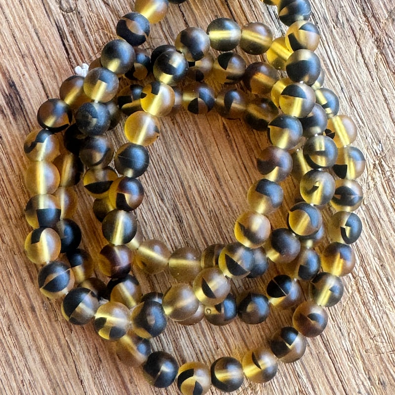 Tortoise Glass Beads - Etsy