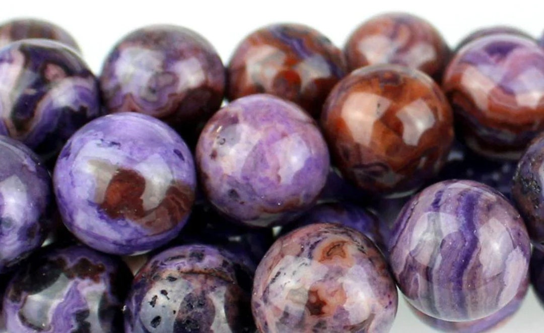 Purple Crazy Lace Agate Beads, Polished 10mm, 8 Inch Strand - Etsy