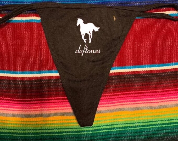 Deftones on Victorias Secret Thong - Etsy