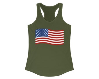 Live Free American Flag Racerback Tank. Flag Shirts. Music Festival ...