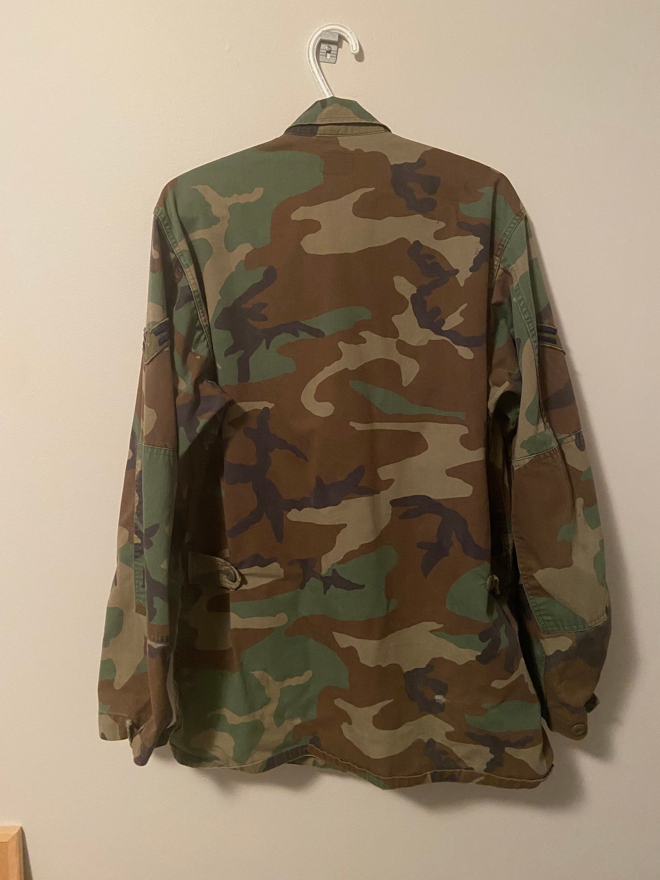US Army M81 Woodland Camo Field Jacket Size Medium/xlong Great ...