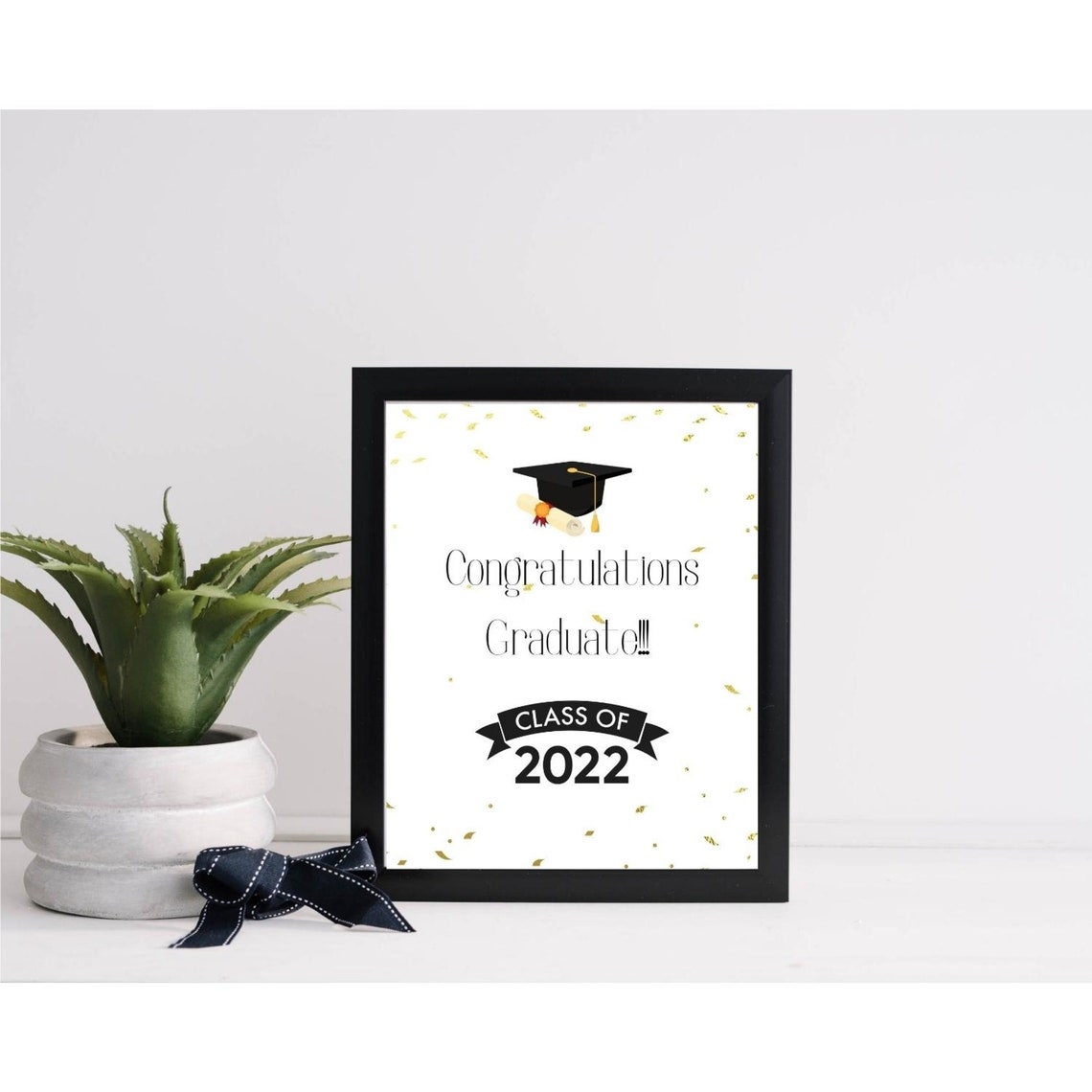 Congratulations Graduate Class of 2022 Printable Sign Congrats Grad ...