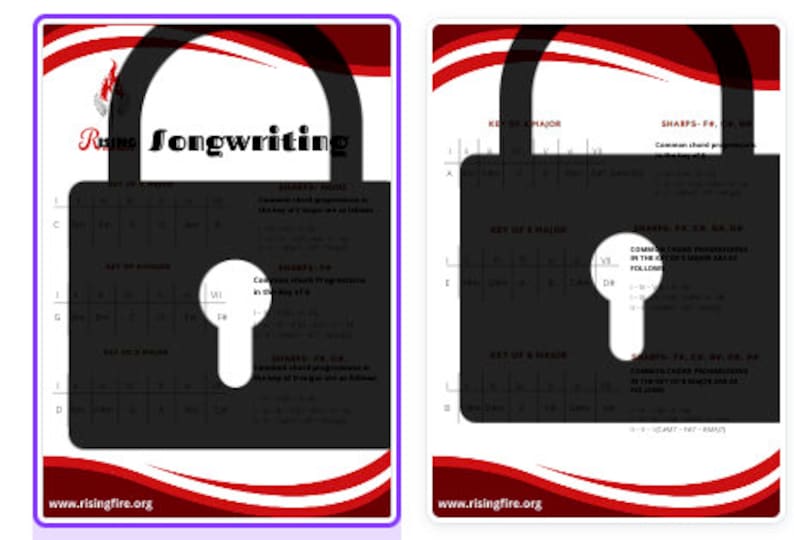 Songwriting Cheat Sheet- Common Chord Progressions! Piano & Guitar - Etsy