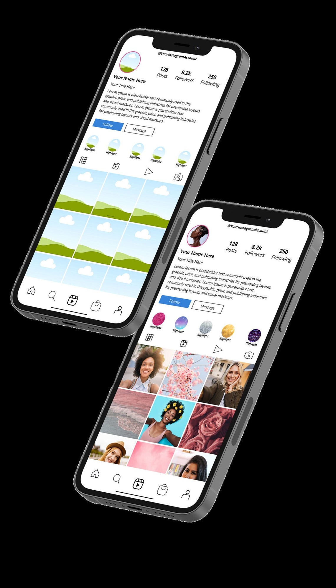 Instagram Profile Mock up (using Canva) - Etsy