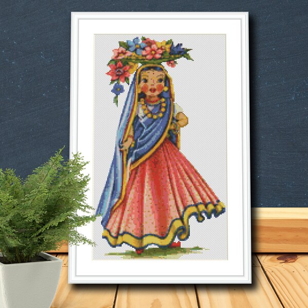 Indian Cross Stitch - Etsy