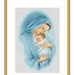 Blue Madonna Mother and Child Counted Cross Stitch Pattern PDF - Etsy Canada