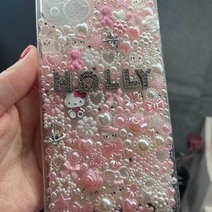 Custom Hello Kitty Phone Case // Personalised Charm Phone Case for All ...