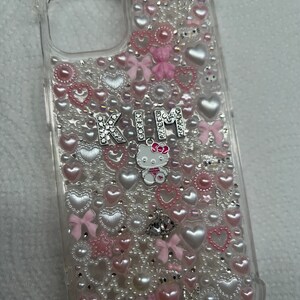 Custom Hello Kitty Phone Case // Personalised Charm Phone Case for All ...
