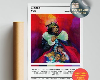 J Cole Kod Album Art - Etsy