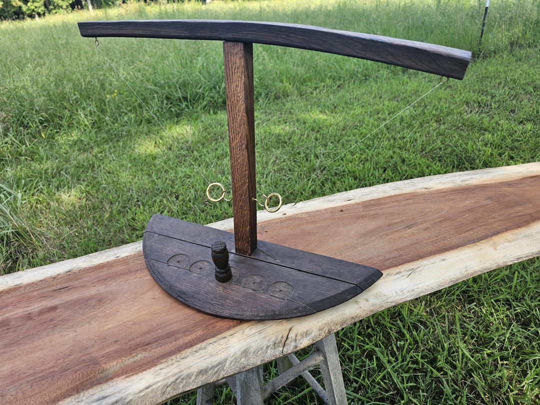 Whiskey Barrel Double Ring Game With Scoring Marker - Etsy