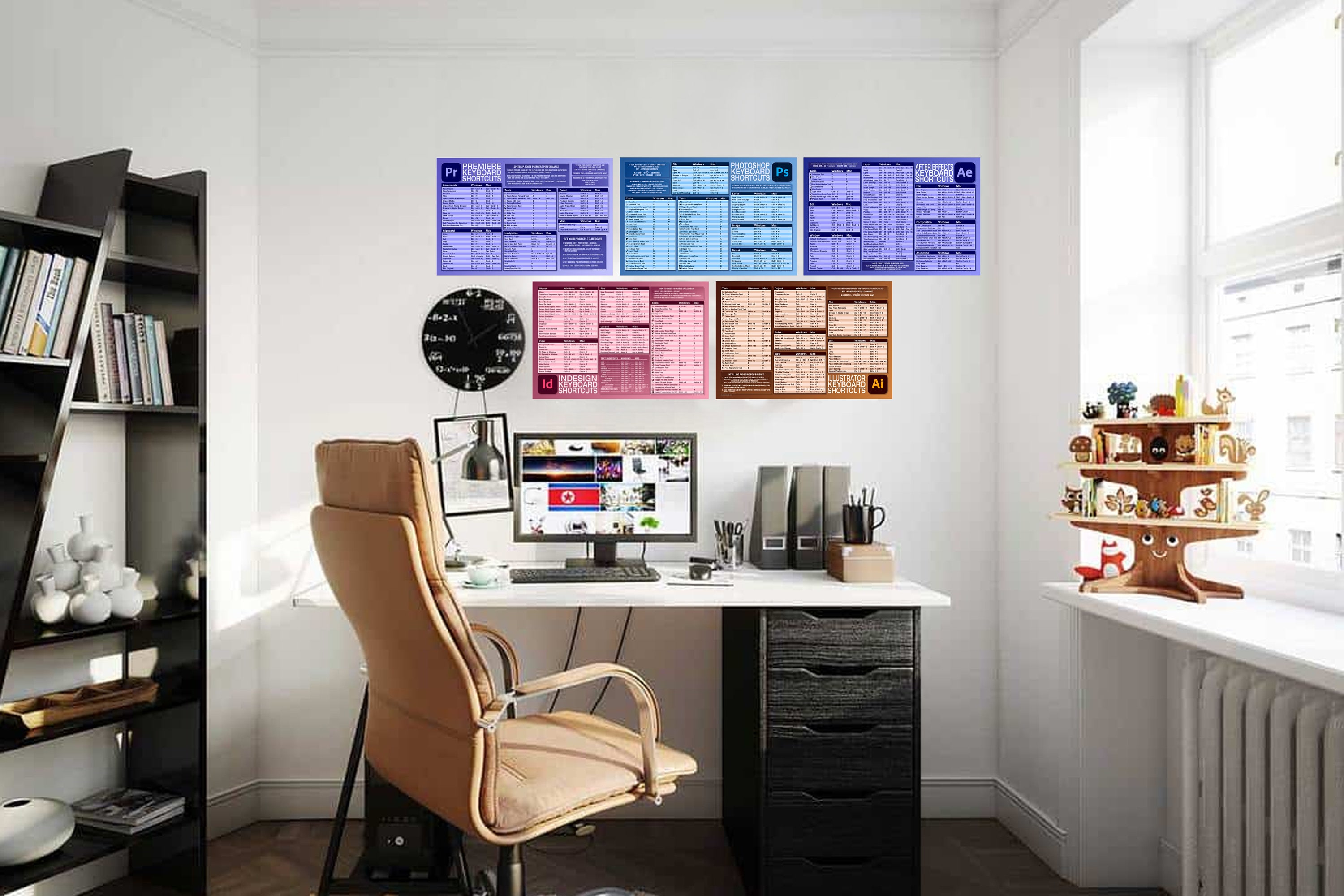 Digital Download 5-pack - Keyboard Shortcuts Posters - Premiere ...