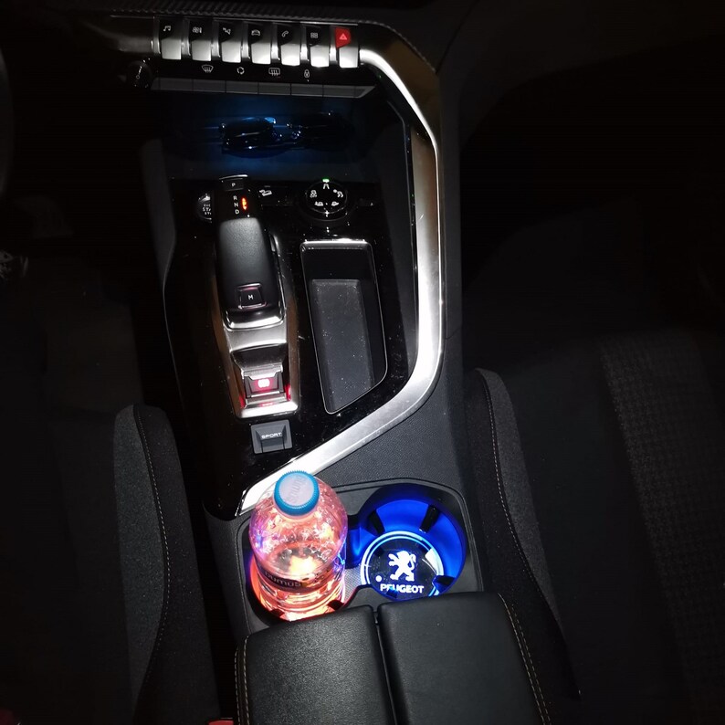 Kia Logo Car Coaster, Emblem Led Cup Holder, Interior Car Lighting ...