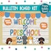 Welcome to Preschool Bulletin Board Kit, Dog Welcome to School, New ...