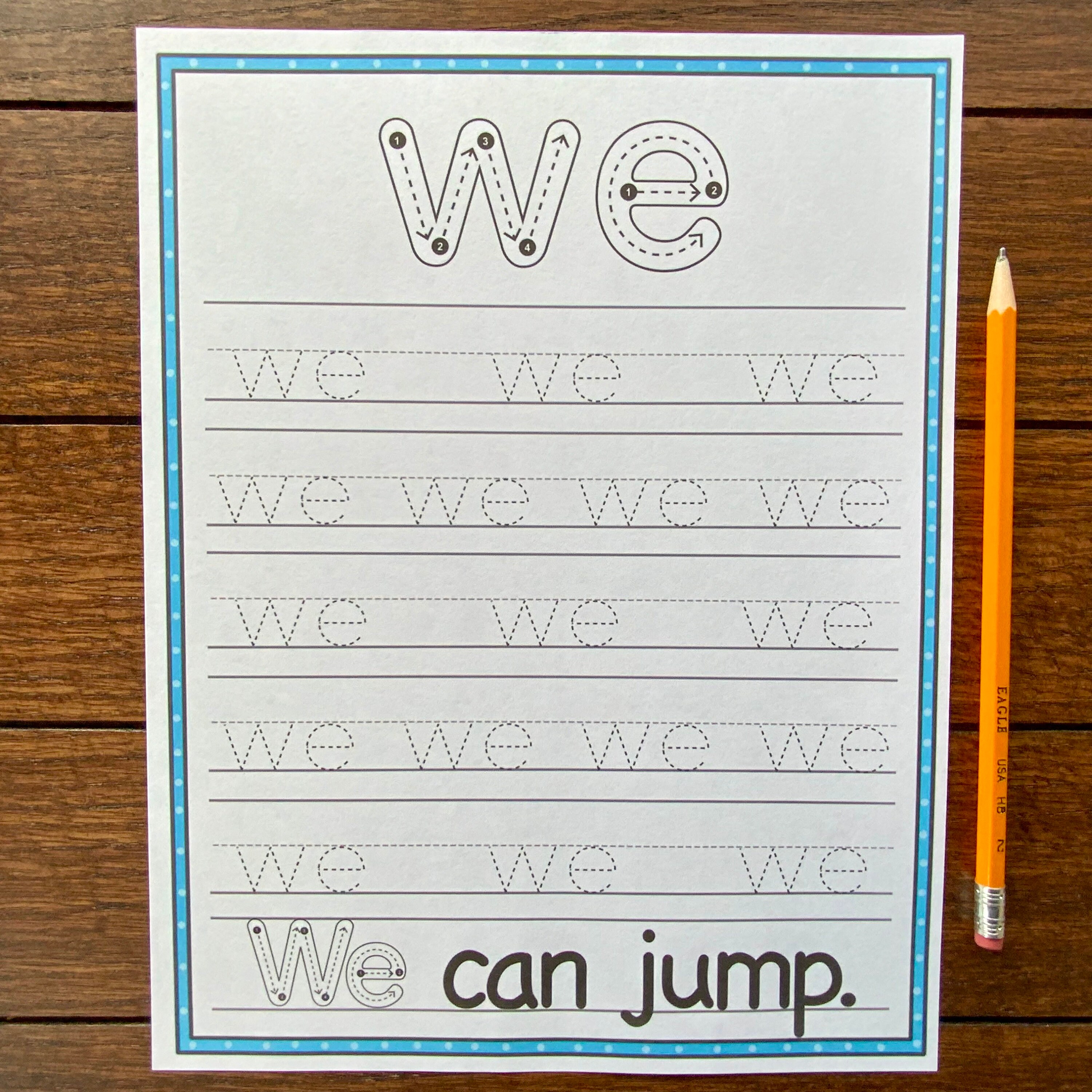 Sight Words, Word Tracing Worksheets, Reading & Writing Resource, High ...