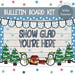 Winter Bulletin Board Kit With Snow, Snowmen, Books, and Trees ...