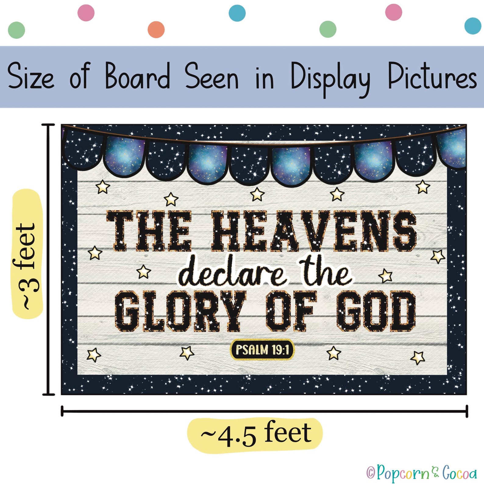 Christian Bible Verse Bulletin Board Kit! Great for Christian School or ...
