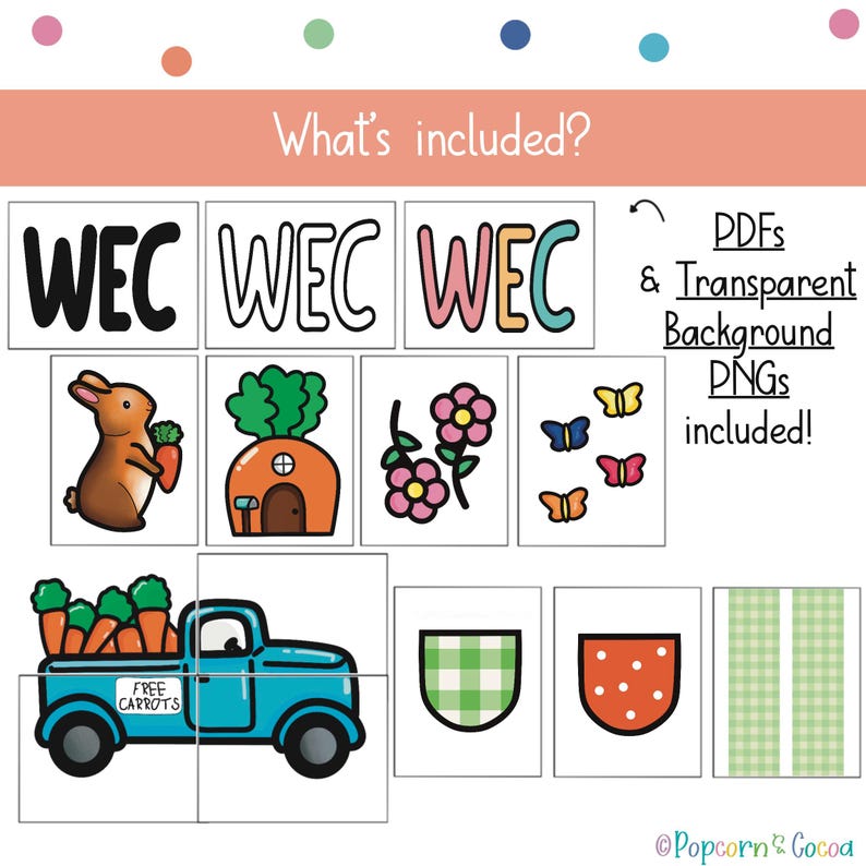 SPRING Bulletin Board Kit! “we Carrot Believe It’s Spring” Classroom ...