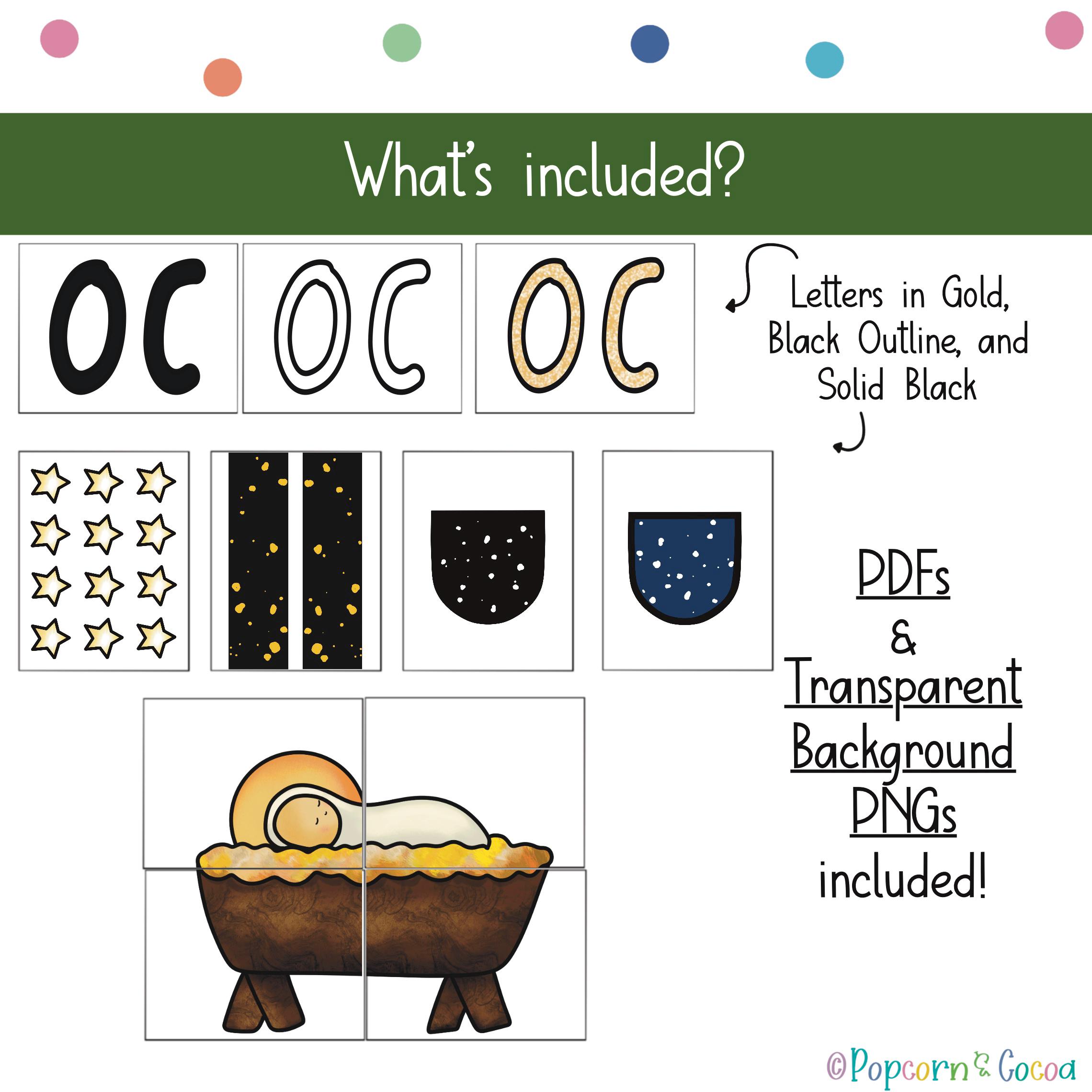 Christian Christmas Bulletin Board Kit, Manger Bulletin Board ...