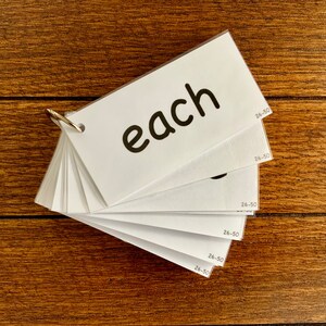 Sight Words Flashcards for Kids With Orthographic Mapping Boxes - Etsy